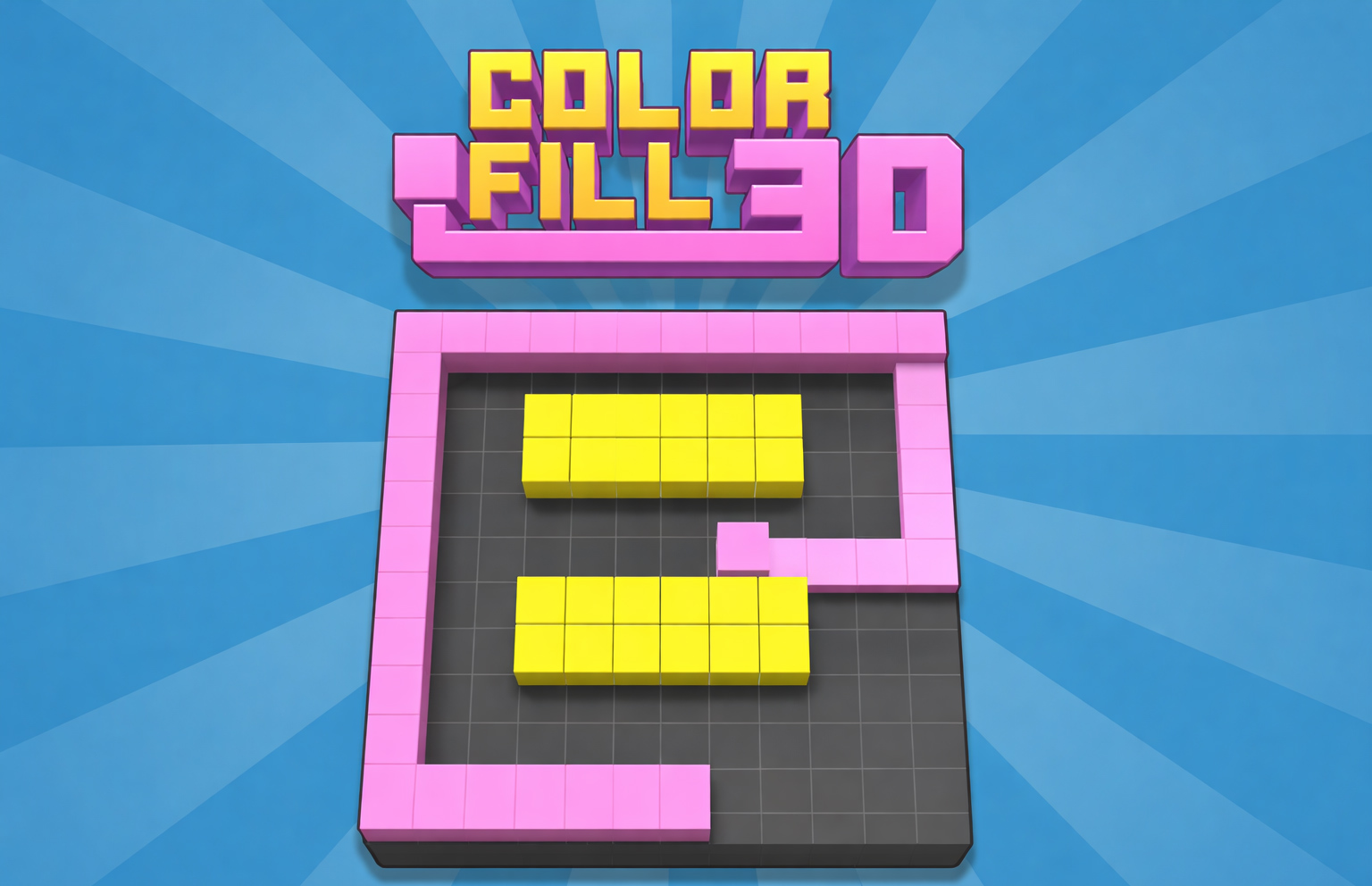 Color Fill 3D 🕹️ Play123'te Ücretsiz Oyna