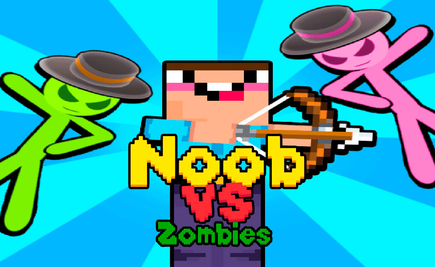 Noob vs Stickman Zombies 🕹️ Play123'te Ücretsiz Oyna